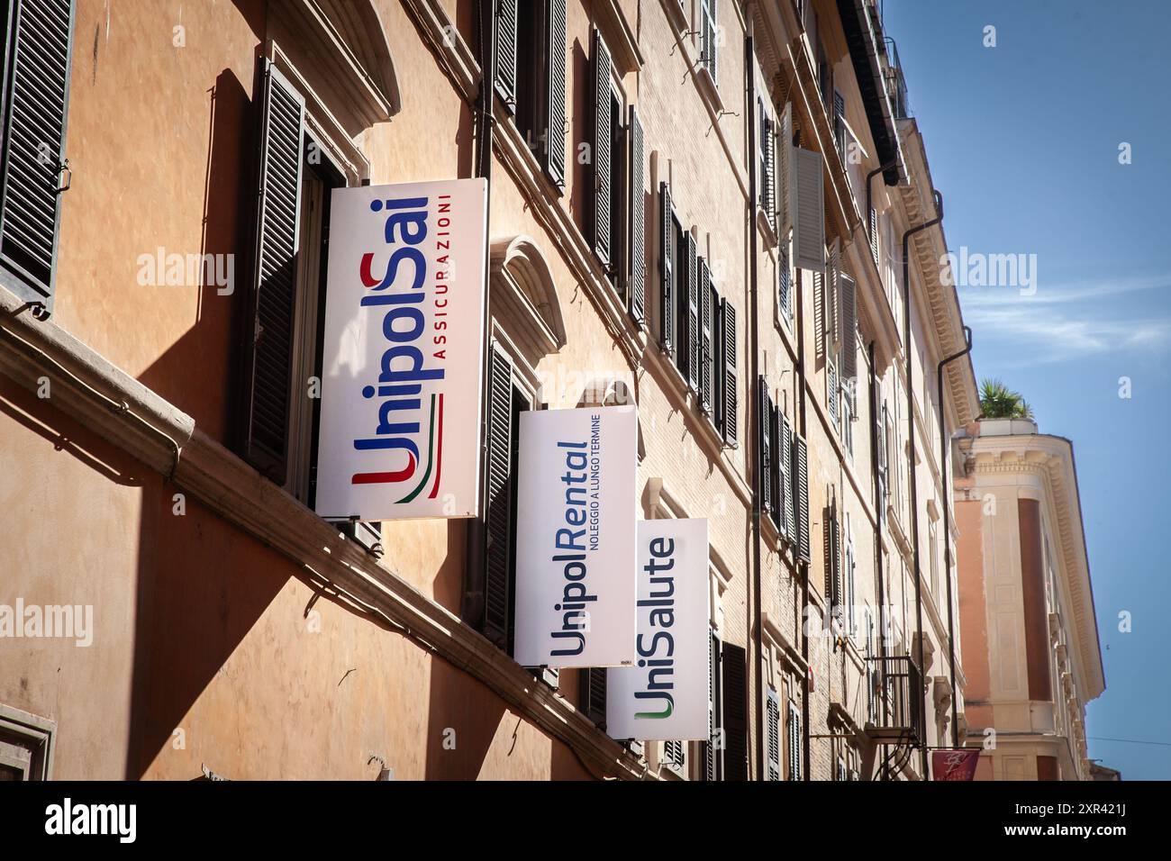 Picture of the logo of a few divisions of Unipol in rome: unipolsai ...