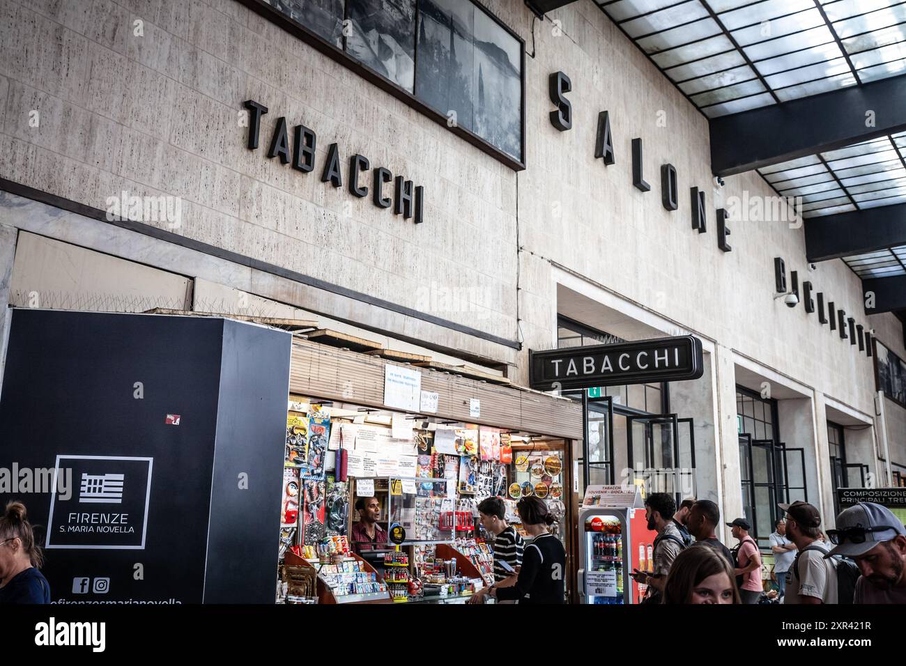 Italian tobacconist (Tabacchi) in Florence's Santa Maria Novella train ...