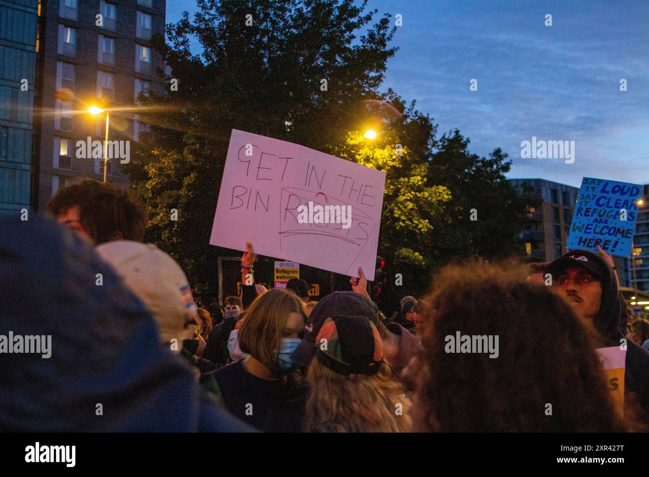 Counter Protest against the far right in Walthamstow, North East London ...