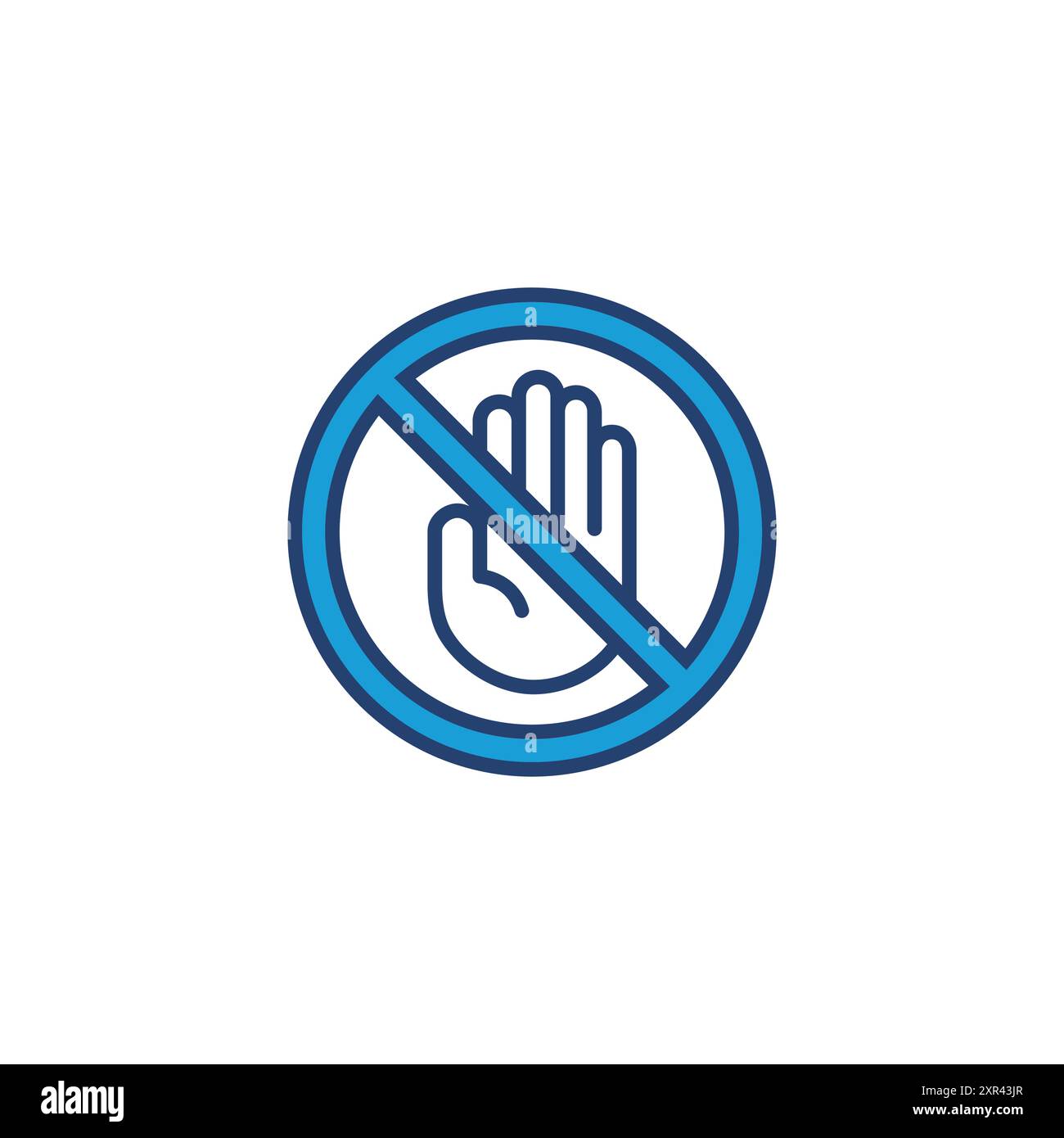 Stop icon vector. stop road sign. hand stop icon vector Stock Vector ...