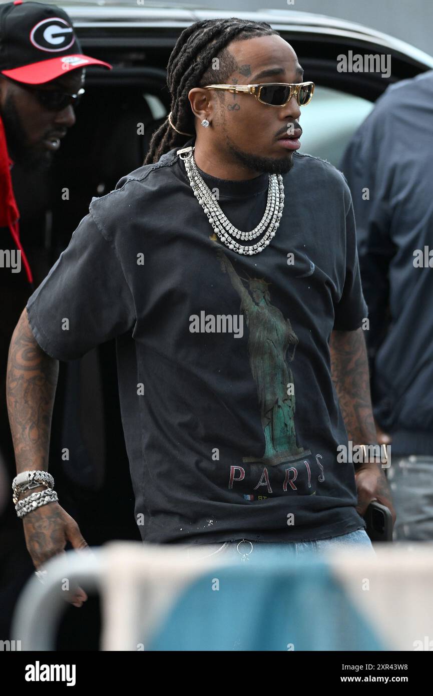 Paris, Fra. 08th Aug, 2024. American rapper Quavo seen arriving at the ...