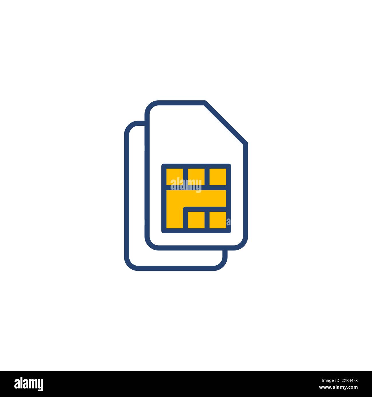 Sim card icon vector. dual sim card icon vector Stock Vector Image ...