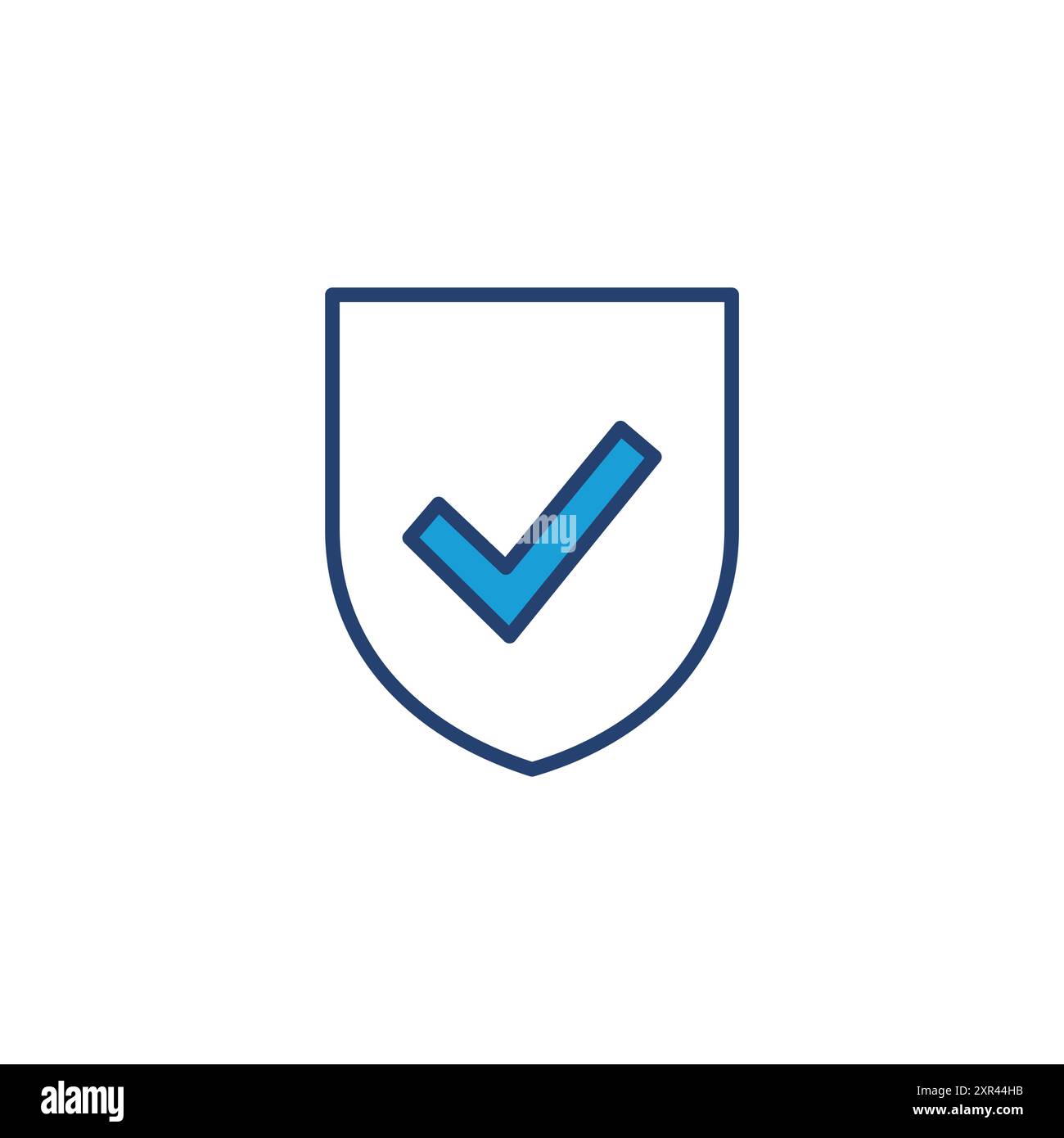 Shield check mark icon vector. Protection approve sign. Safe icon vector Stock Vector Image ...