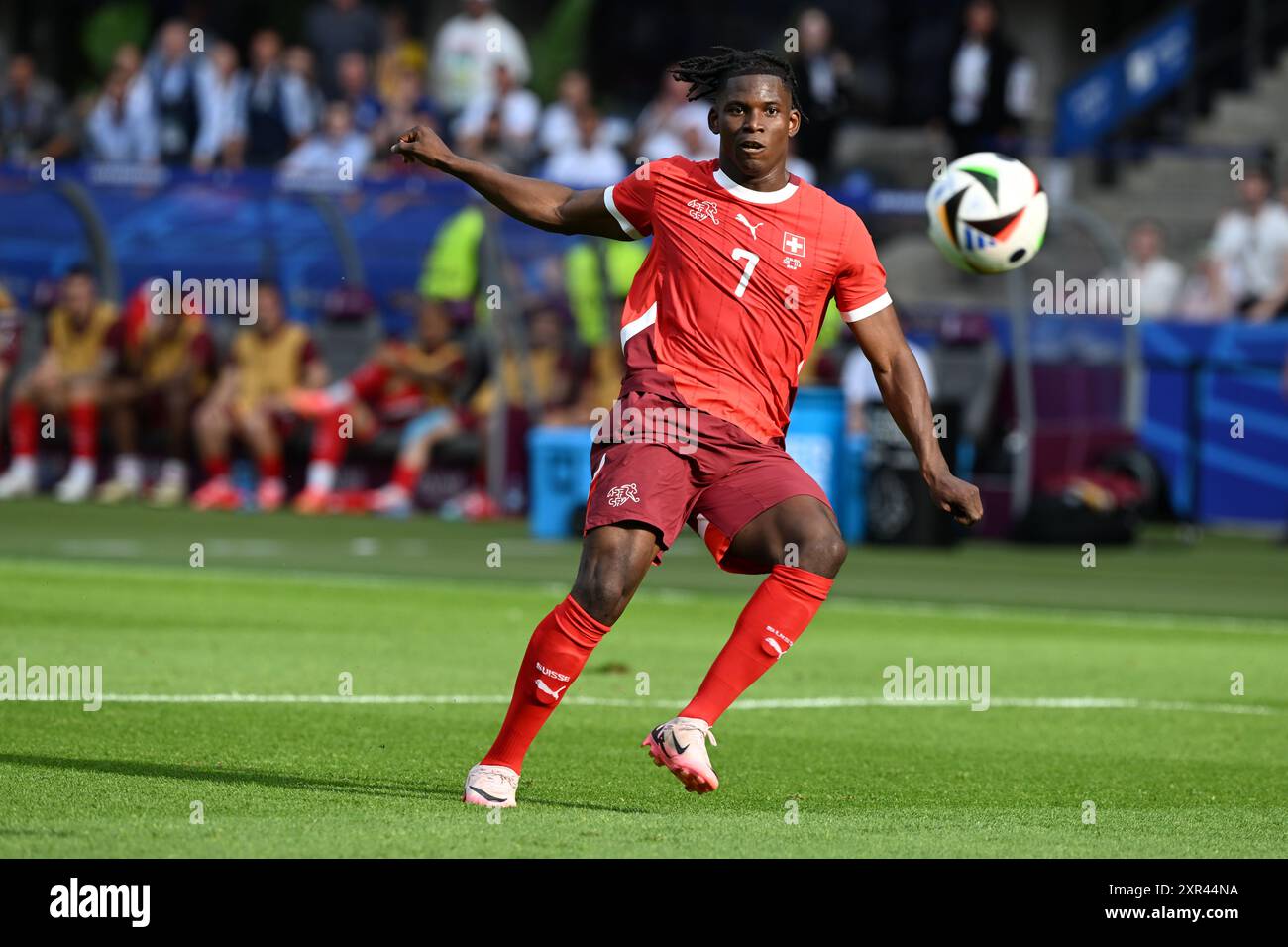 Breel Embolo (Monaco) in action during the UEFA 2024 EUROÕs Round of 16 ...