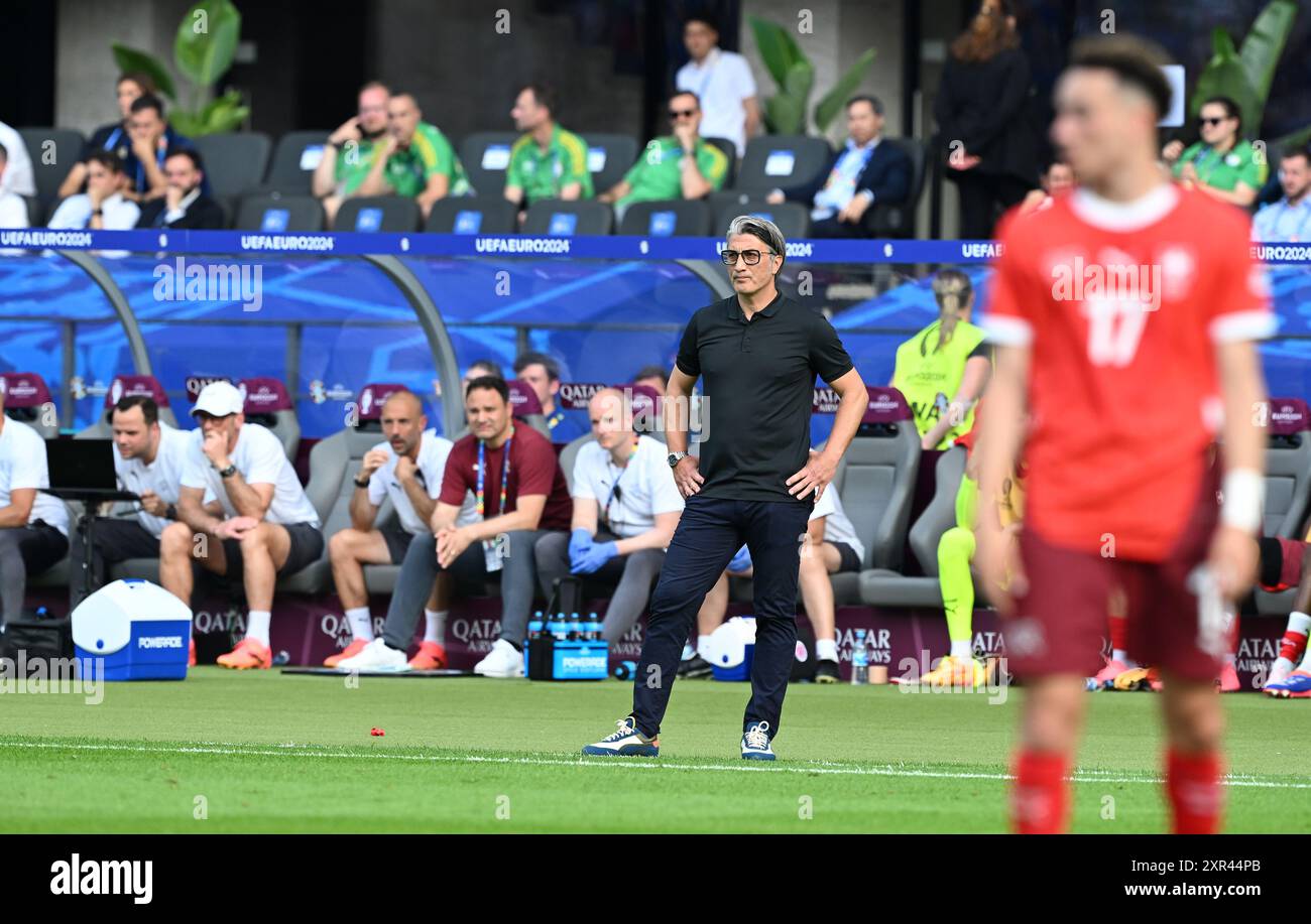 Murat Yakin in action during the UEFA 2024 EUROÕs Round of 16 match ...