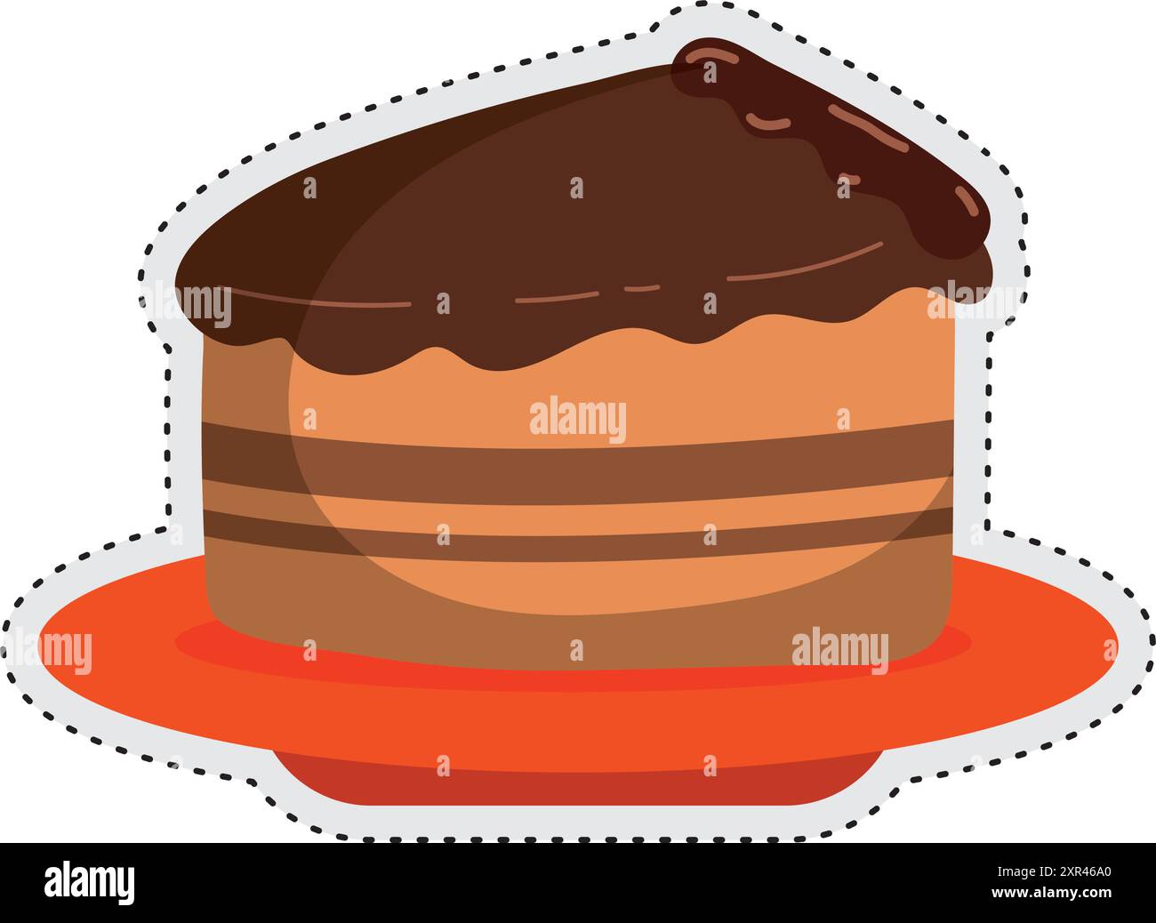 Fruits and vegetables vector stickers Cut Out Stock Images & Pictures ...