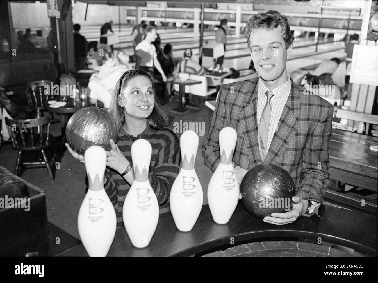 Mr. Hoek and Yvette in Claus Party house, Bowling, Haarlem, The ...