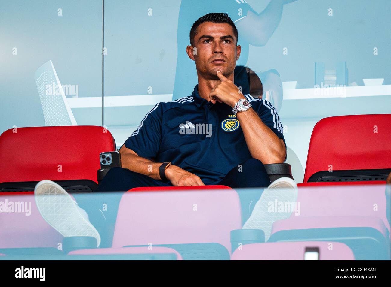 Cristiano Ronaldo of Al Nassr during the Friendly football match ...