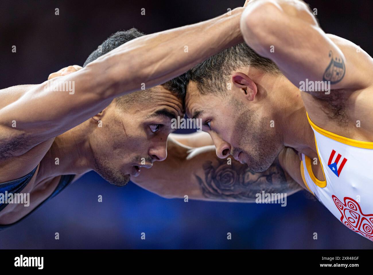 Paris, France. 08th August 2024. Olympic Games, first men's wrestling ...