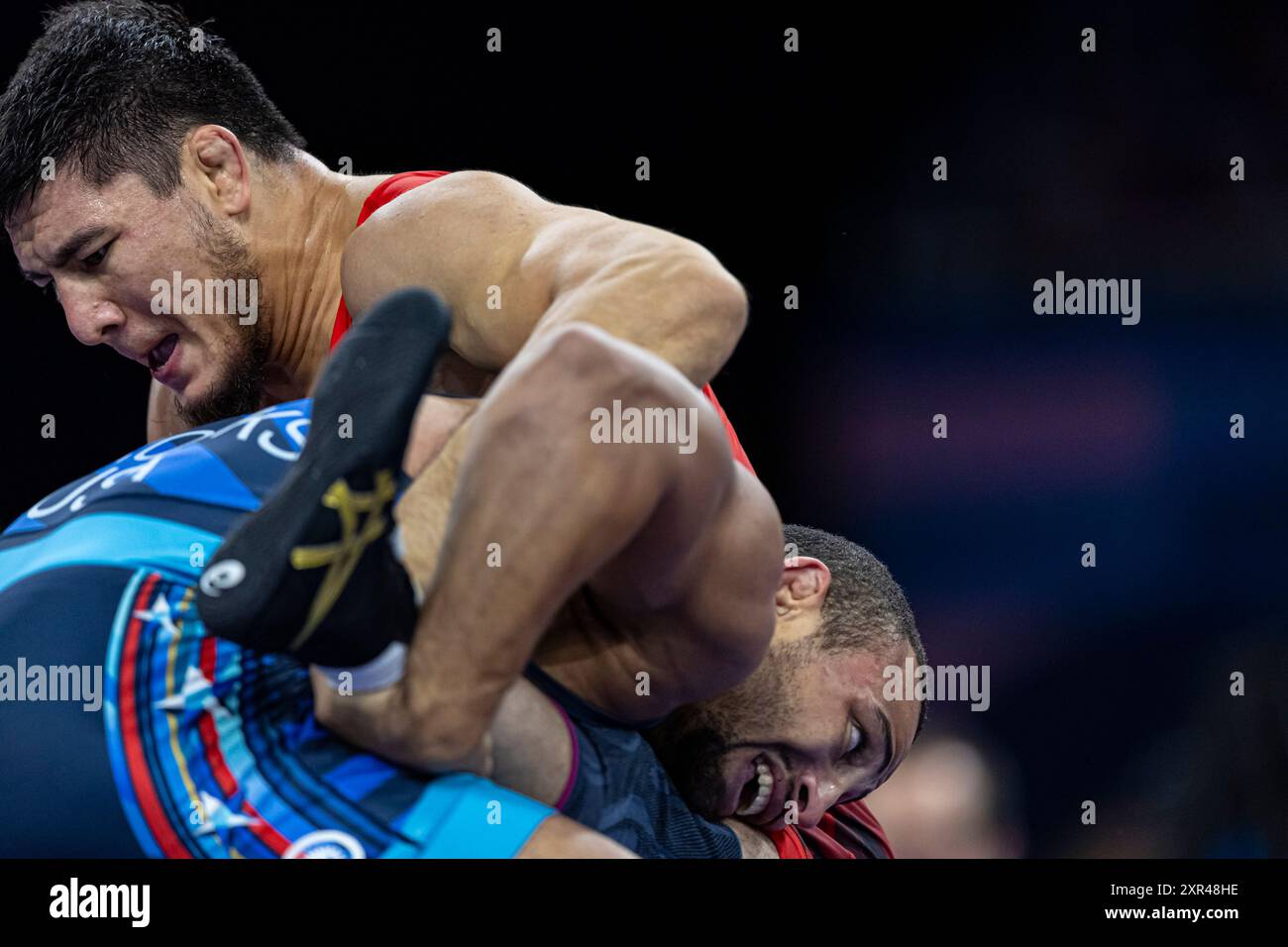 Paris, France. 08th August 2024. Olympic Games, first men's wrestling ...