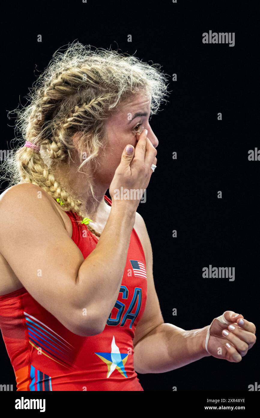 Paris, France. 08th August 2024. Olympic Games, first women's wrestling ...