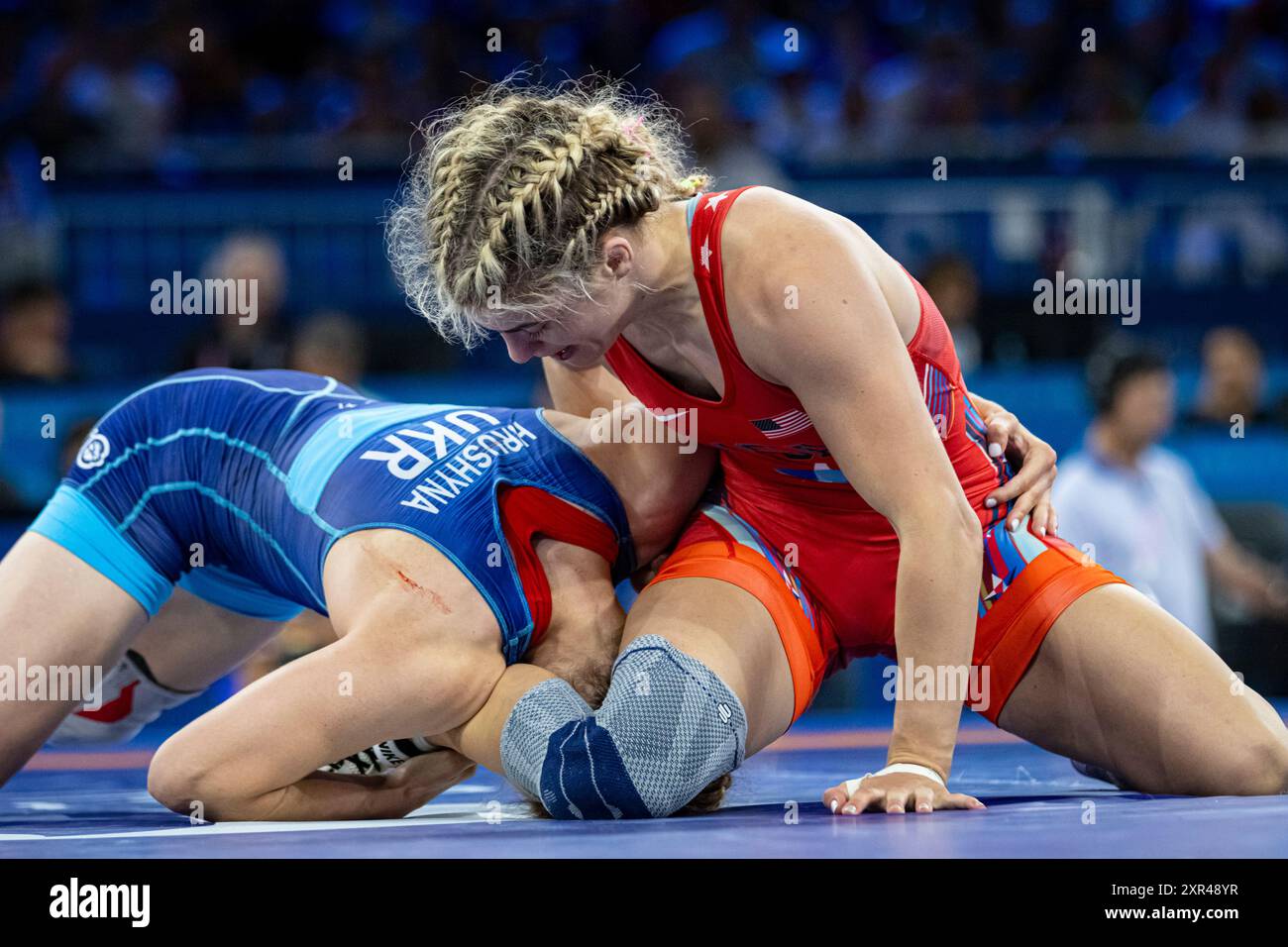 Paris, France. 08th August 2024. Olympic Games, first women's wrestling ...
