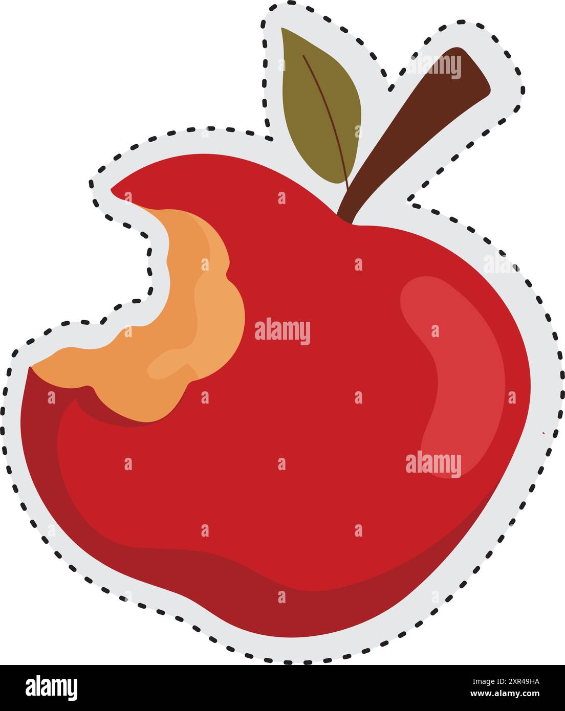Bitten apple design hi-res stock photography and images - Alamy