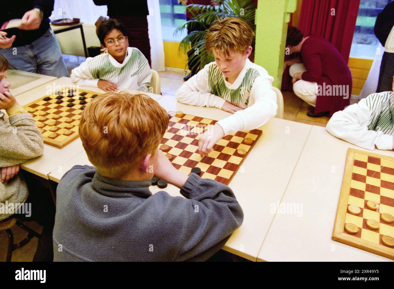 Final School Checkers, Haarlem, The Netherlands, 27-11-2001 Stock Photo ...