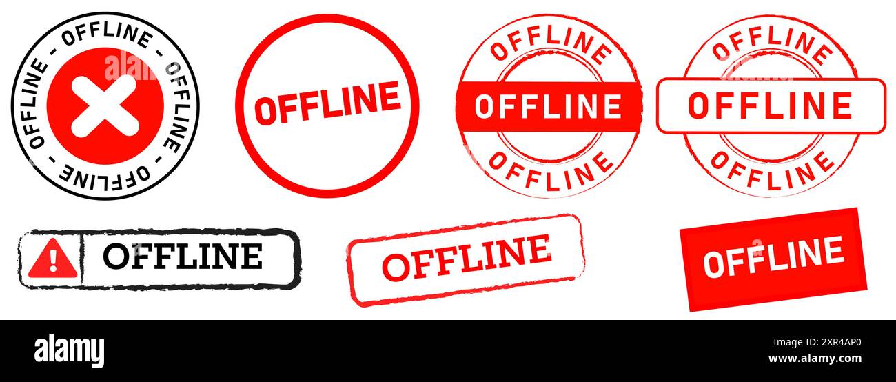 offline no signal unconnected off service digital computer connection ...