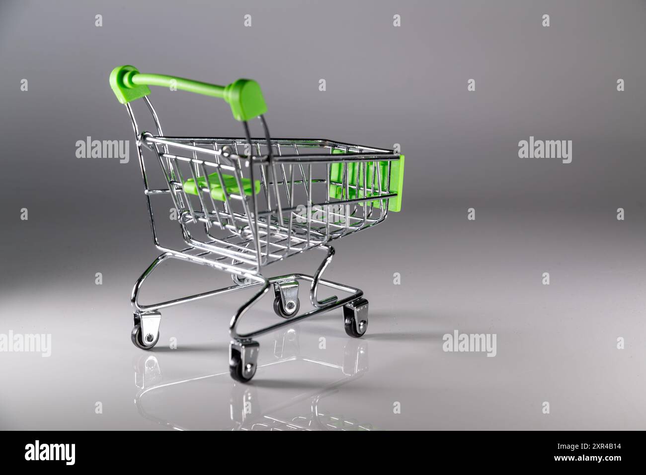 Supermarket Trolley, model, grey background Stock Photo - Alamy