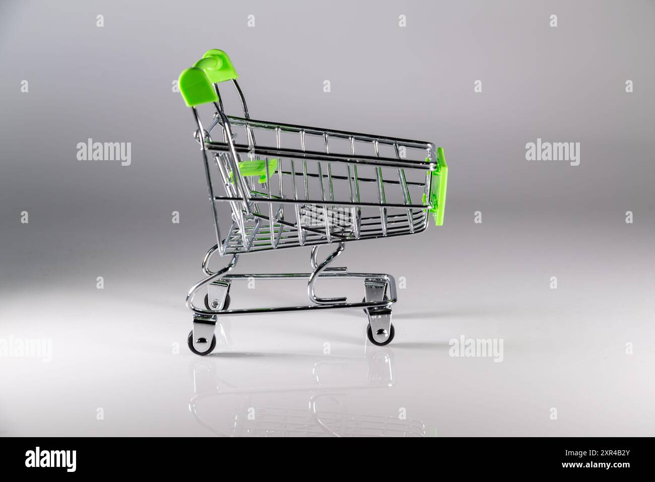 Supermarket Trolley, model, grey background Stock Photo - Alamy