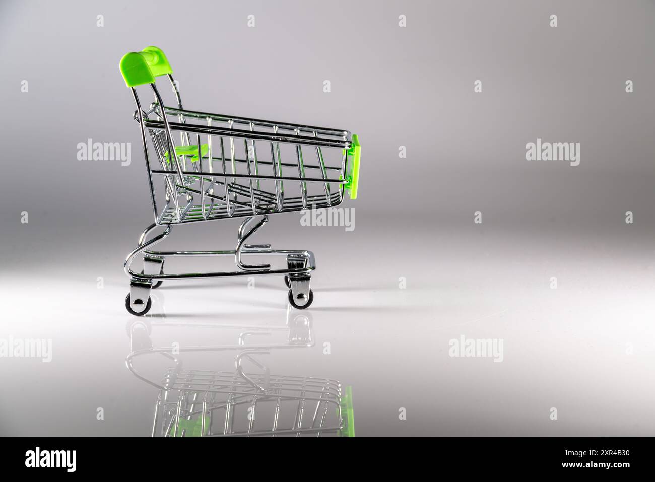 Supermarket Trolley, model, grey background Stock Photo - Alamy