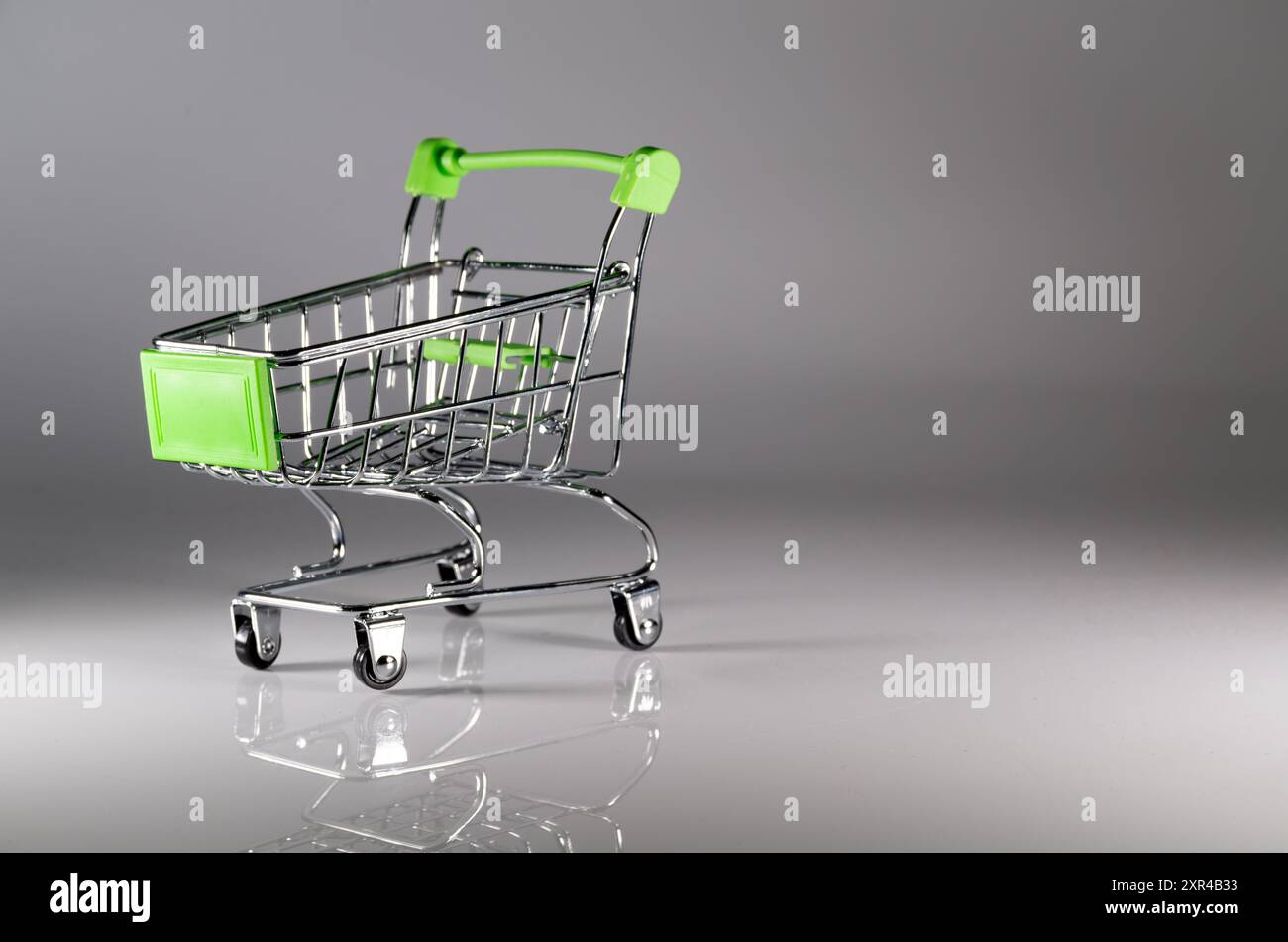 Supermarket Trolley, model, grey background Stock Photo - Alamy