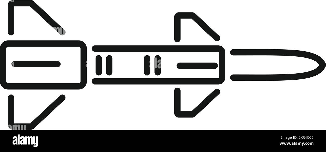 Military missile rocket flying with smoke trail on white background ...