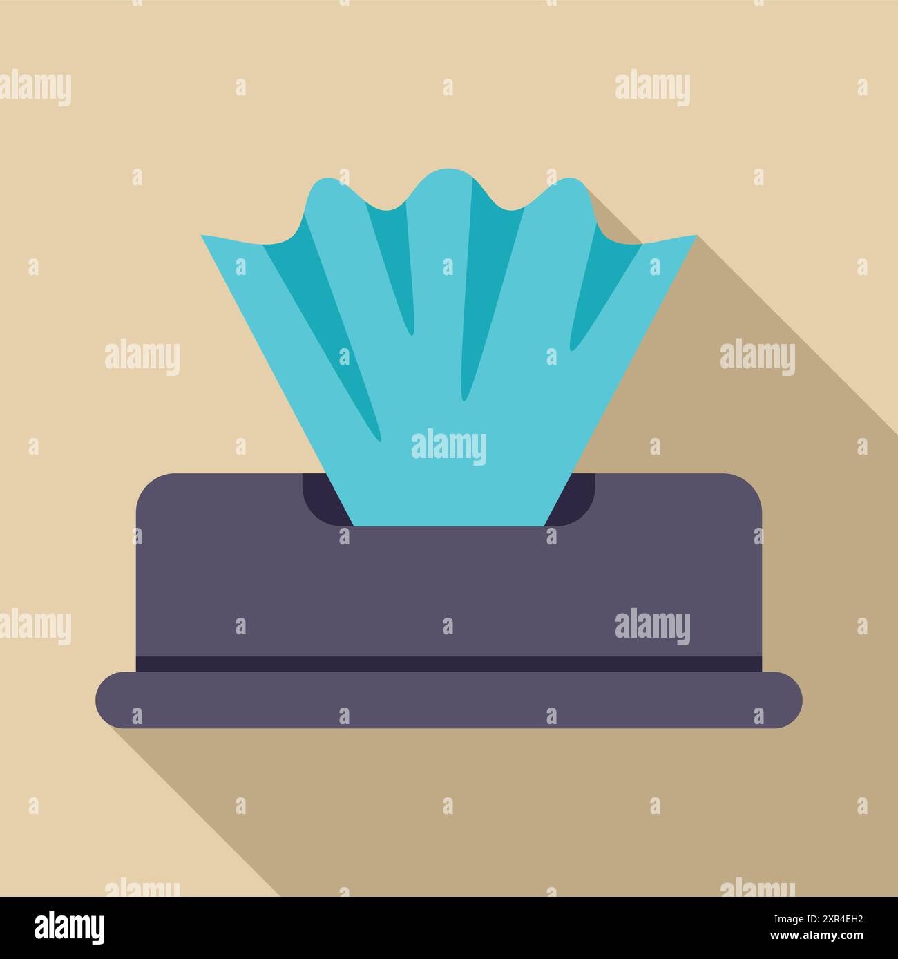 Clean blue tissues emerging from a tissue dispenser Stock Vector Image ...