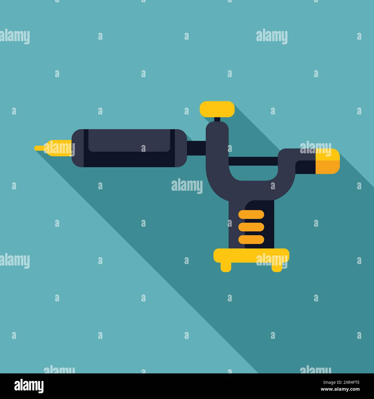 Tattoo machine drawing ink on skin, creating a permanent piece of art ...