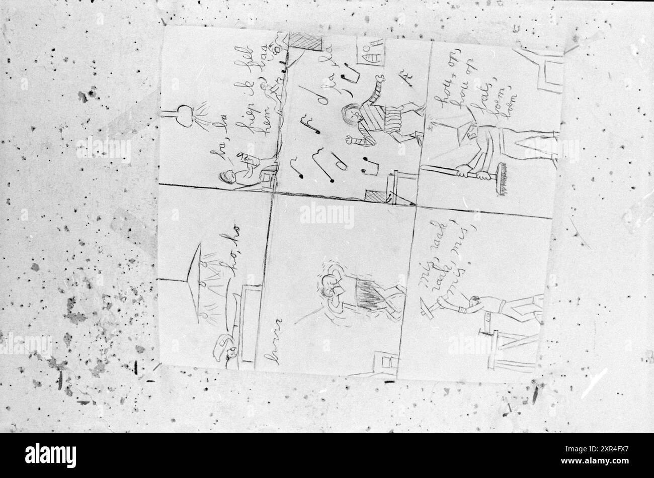 Cartoon drawing of a child, 27-02-1974, Whizgle Dutch News: Historic ...