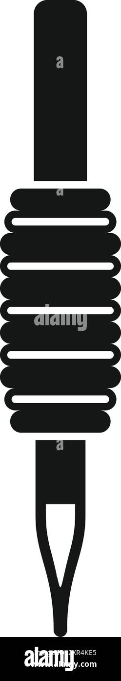 Tattoo needle piercing skin, essential tool for tattoo artists creating ...