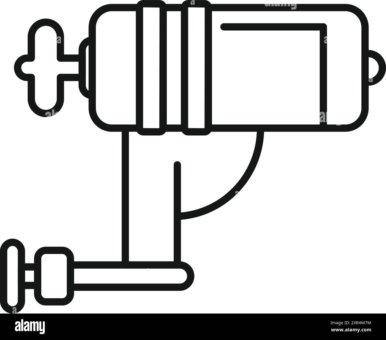 Water Pump Is Connecting To A Plumbing System Using A Pipe Stock Vector Image And Art Alamy 