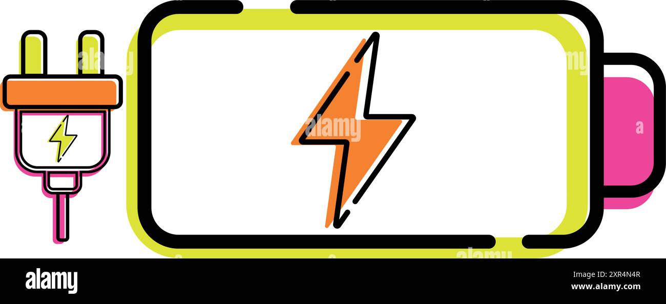 Hand ev charger Stock Vector Images - Alamy