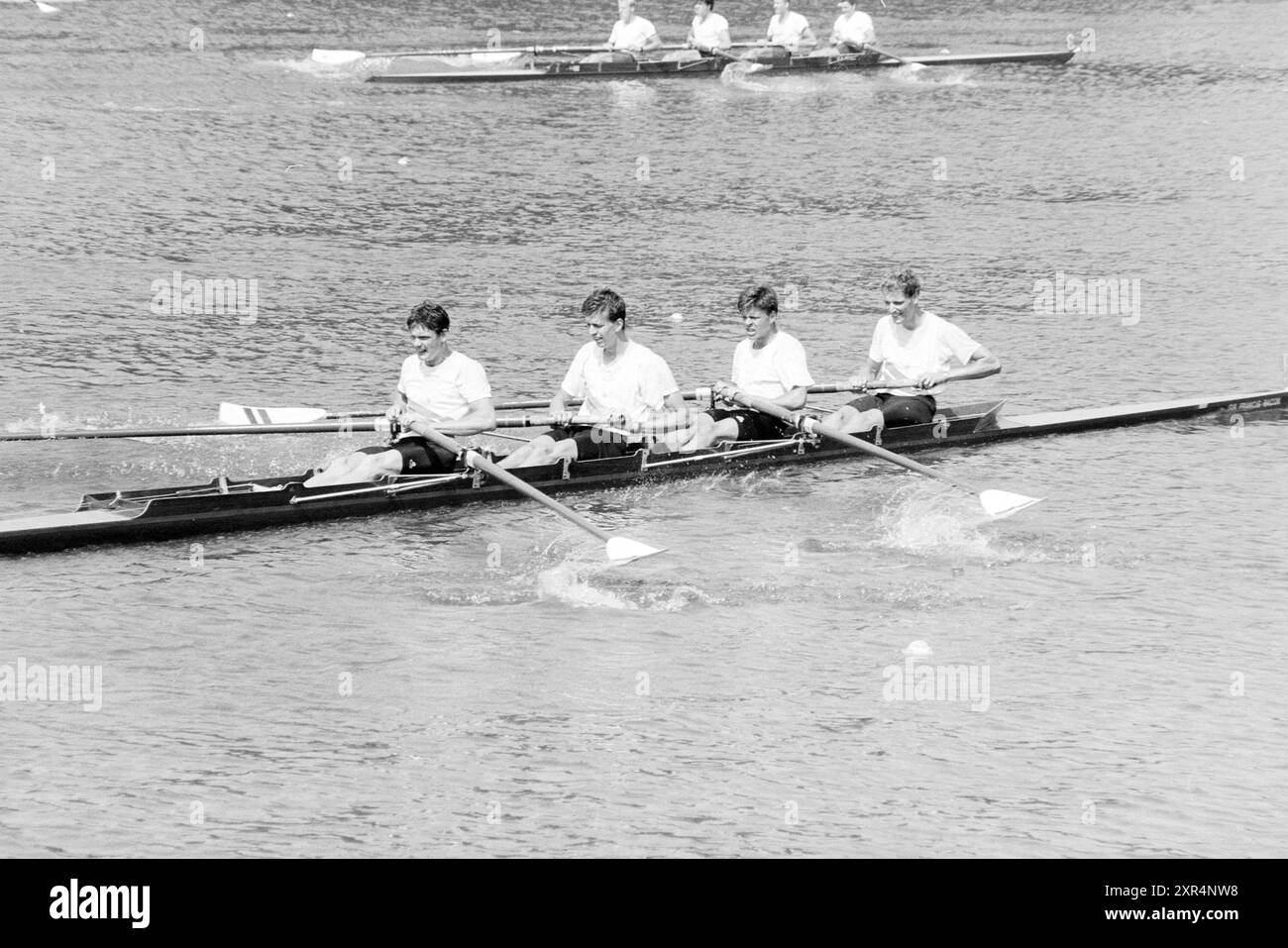 Rowing Bosbaan Amsterdam, two from club Spaarne, Rowing, rowing ...