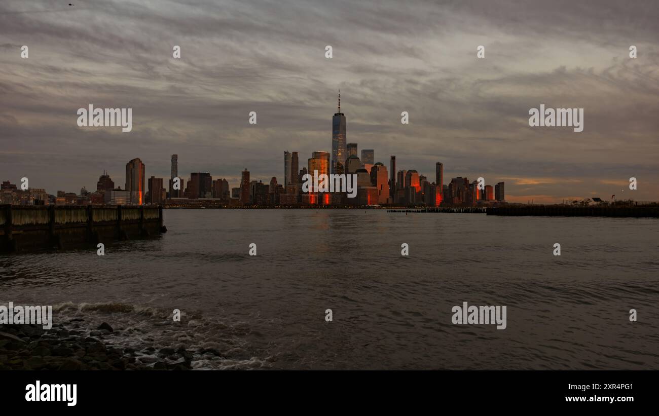One World Trade Center. WTC memorial. Lower Manhattan view. View from ...