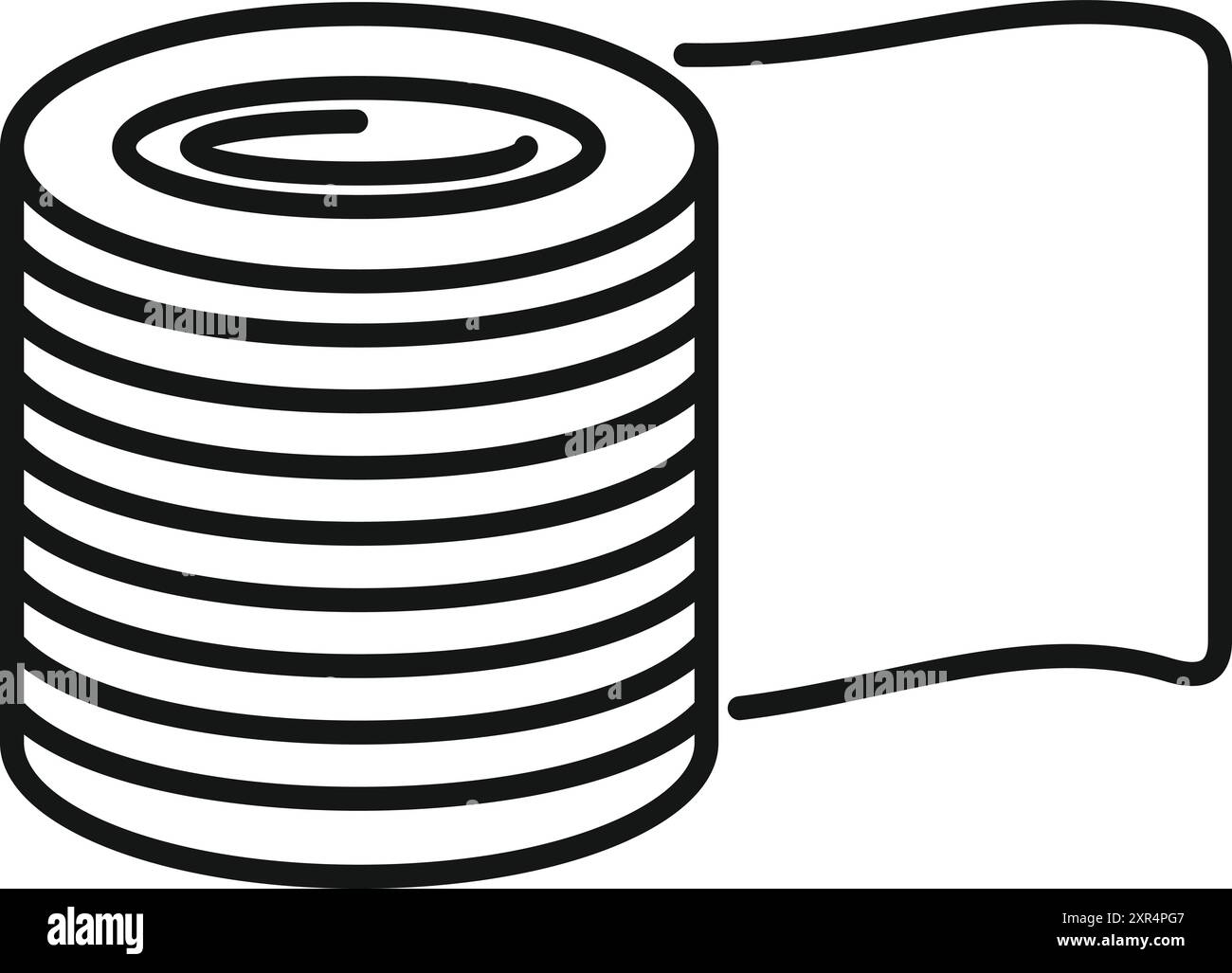 White roll bandage Stock Vector Images - Alamy
