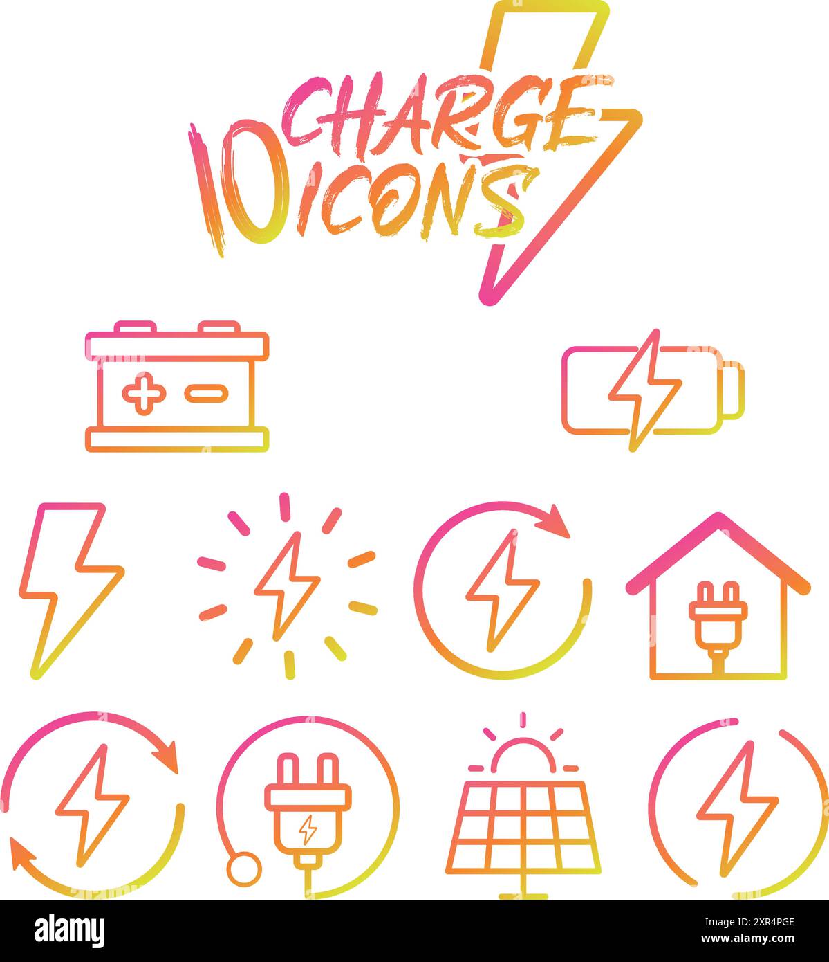 Hand ev charger Stock Vector Images - Alamy