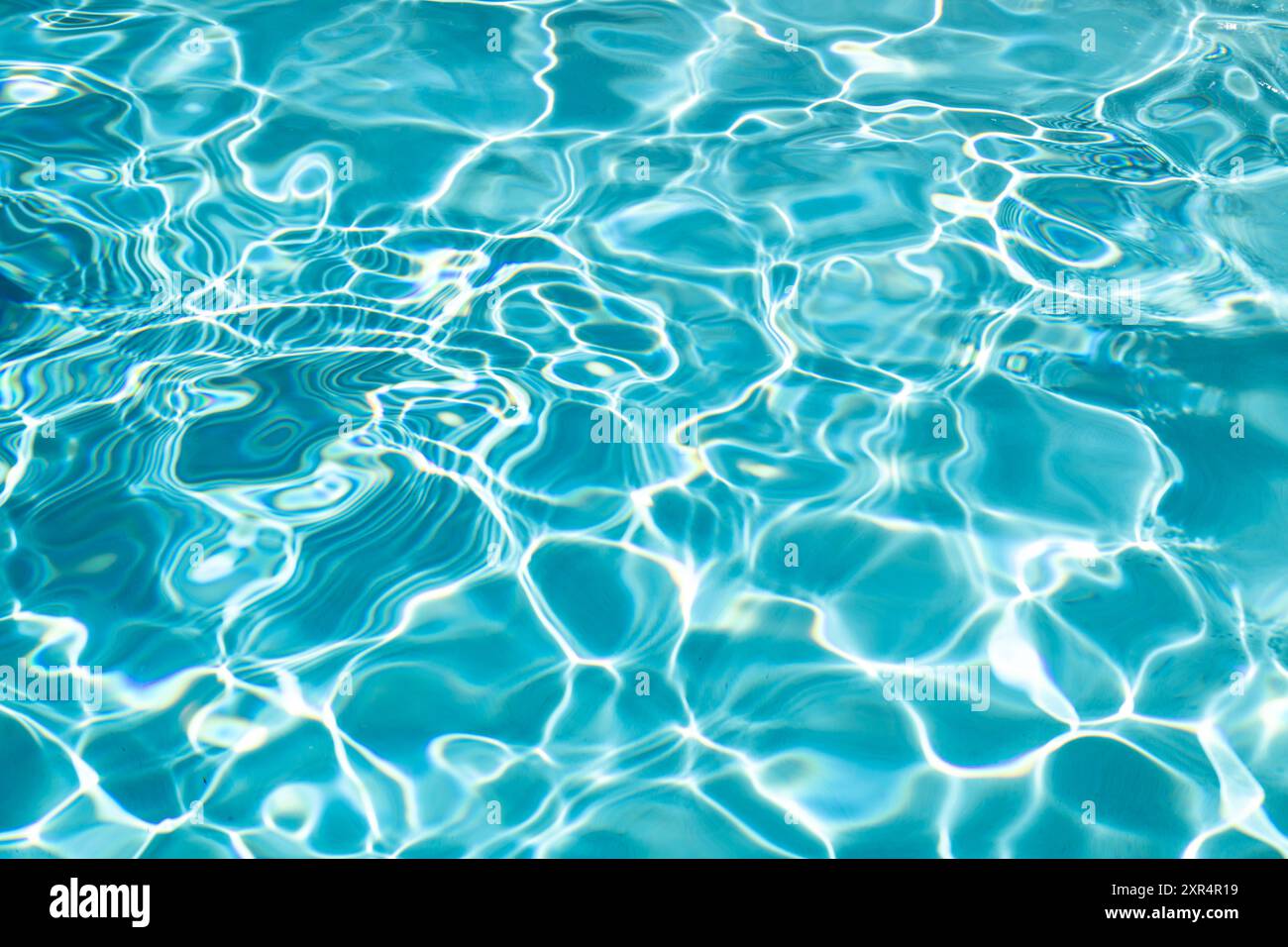 Pool water surface. Blue water texture. Close up blue water surface ...