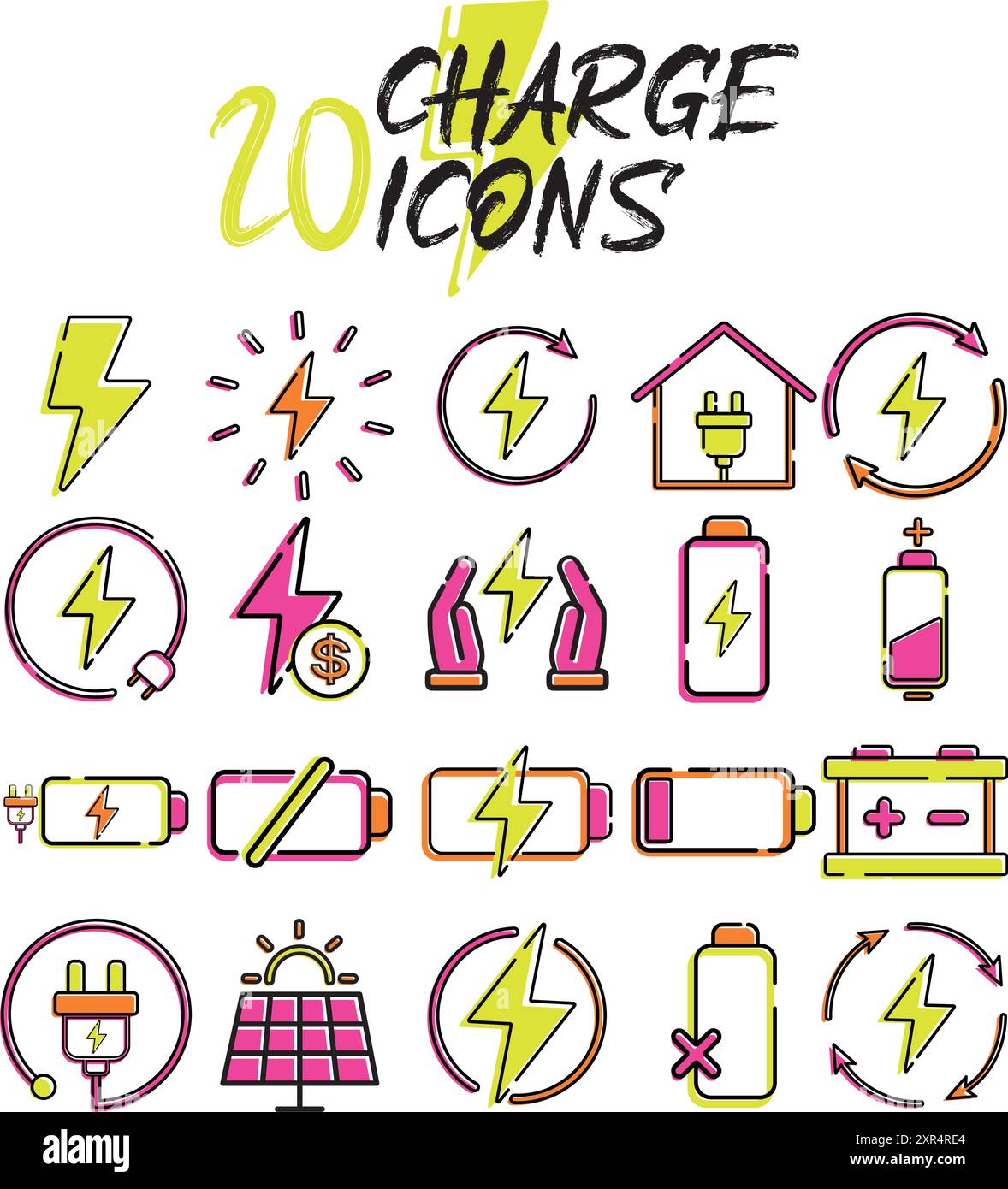 Hand ev charger Stock Vector Images - Alamy