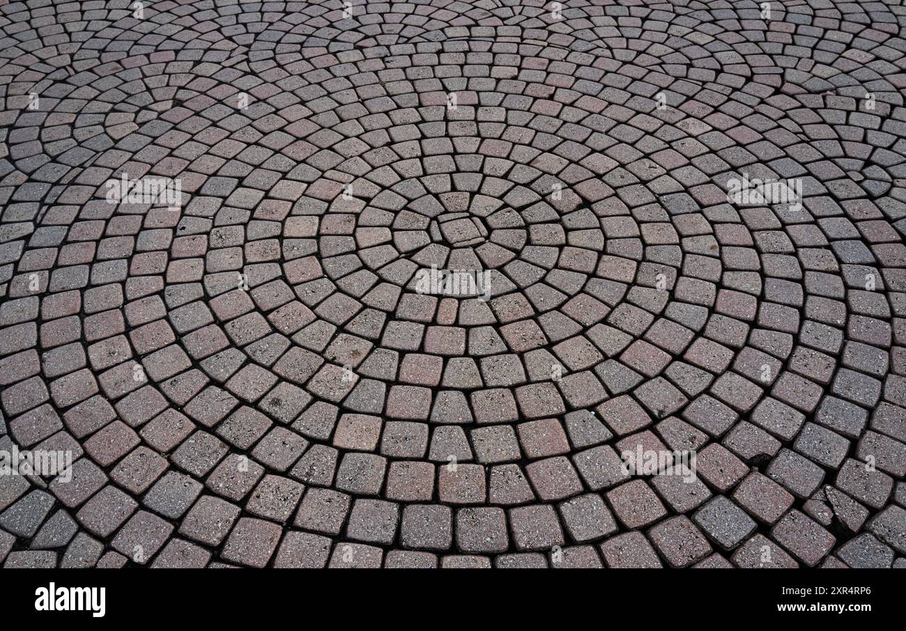 Stone road texture. Stone walk background. Granite cobblestoned ...