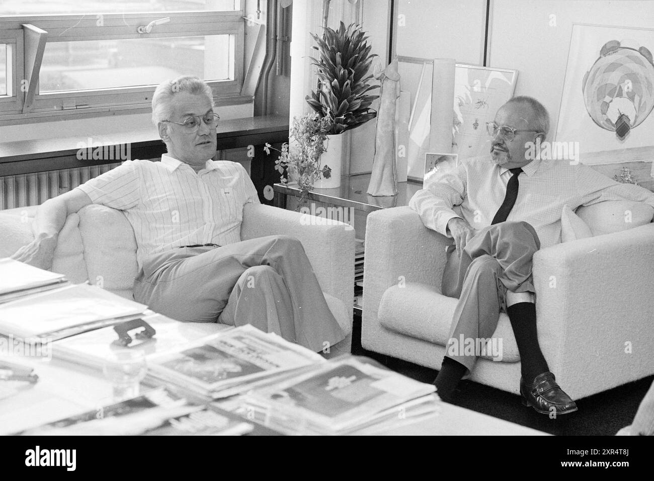 Arie Kuiper and Mr Swart from De Tijd magazine, VNU Association of ...