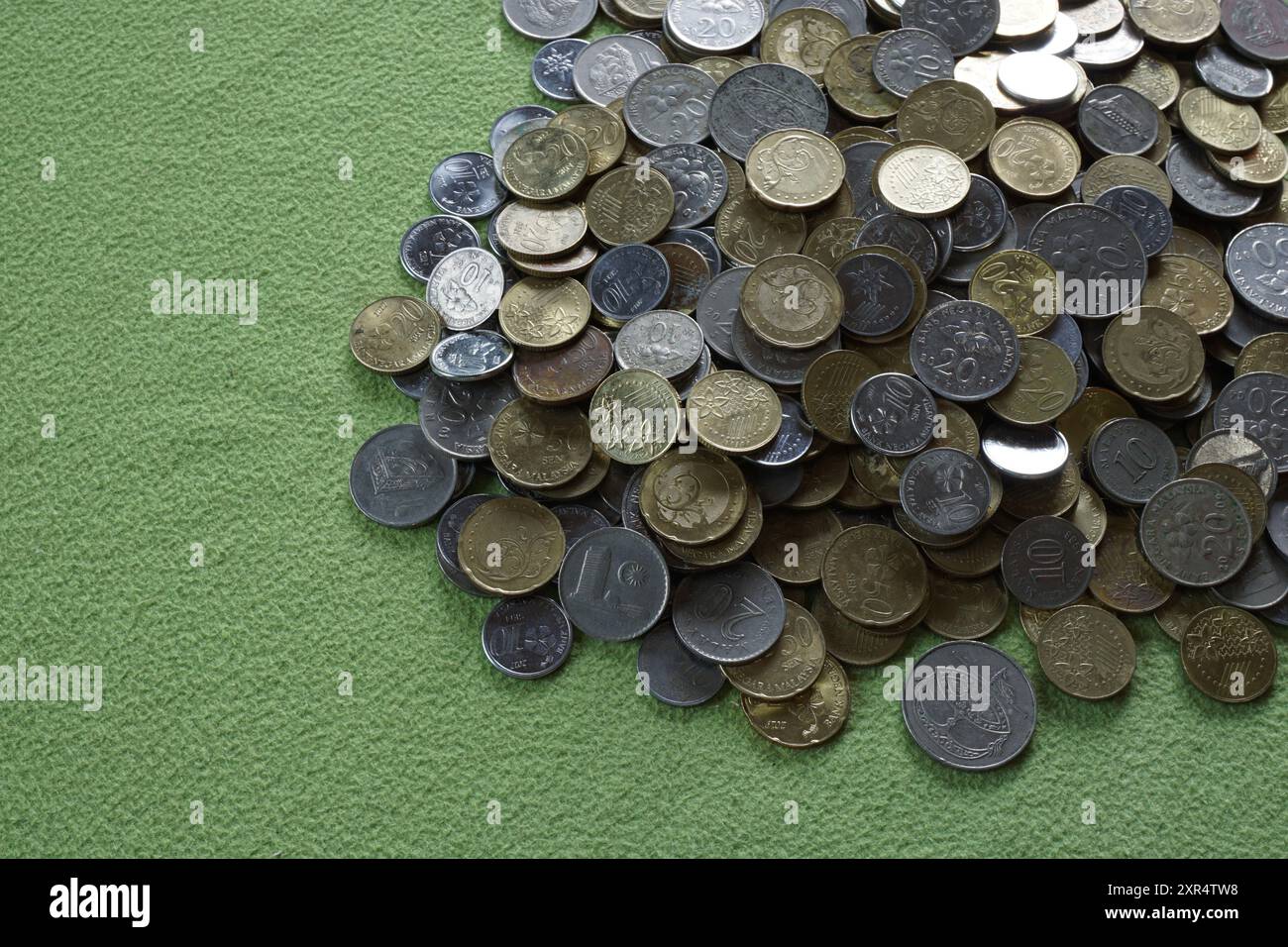 Terengganu, Malaysia - 23 August 2024 : Closeup of malaysian coins on ...