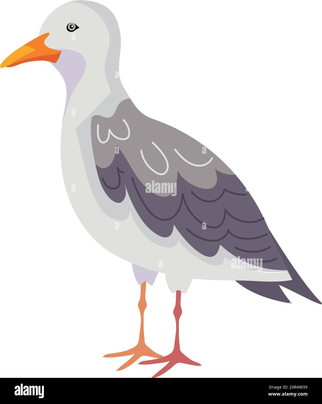 seagull bird cartoon Stock Vector Image & Art - Alamy
