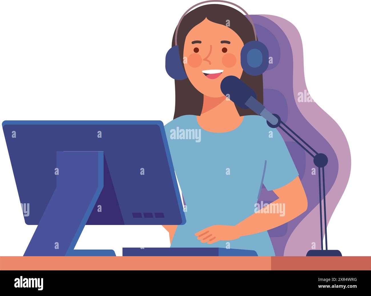 live streaming influencer woman Stock Vector Image & Art - Alamy