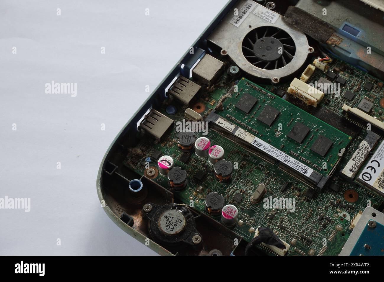 Terengganu, Malaysia - 24 August 2024 : Closeup of teardown an old ...