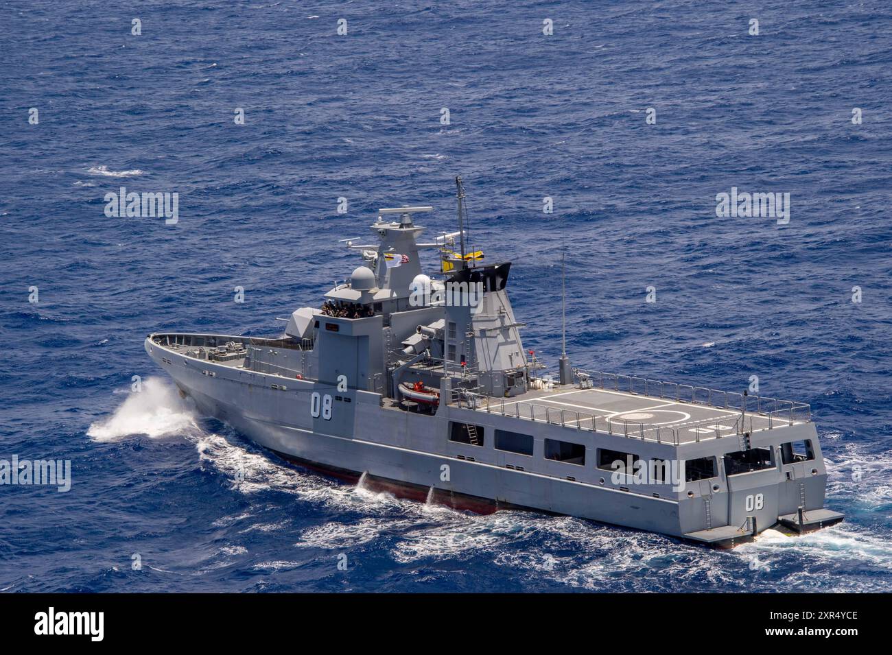Royal Brunei navy Darussalam-class offshore patrol vessel KDB Darulaman ...