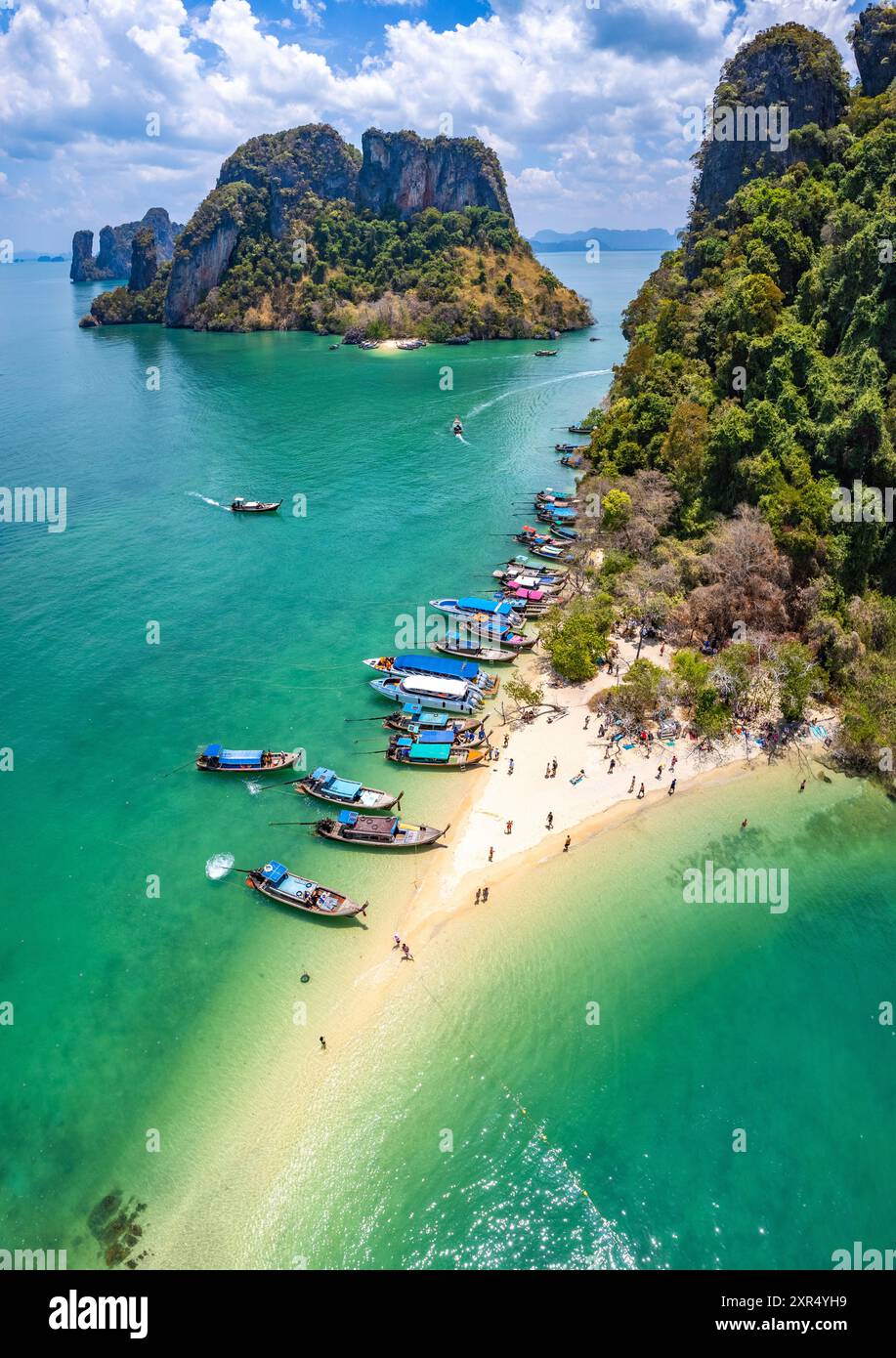 Aerial view of Koh Pakbia or Phak Bia island in Krabi, Thailand Stock ...