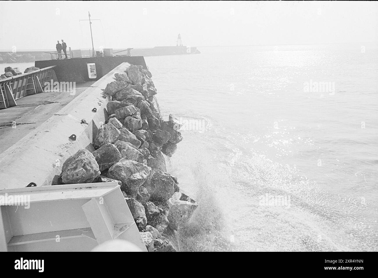 New stone unloader Pieter for construction Noorderpier., Piers and pier ...