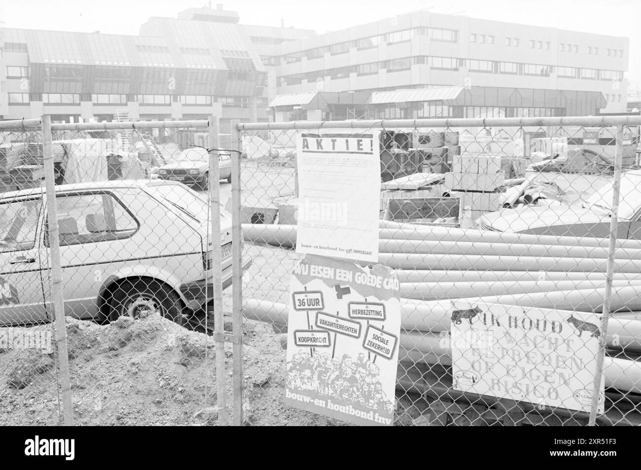Promotional posters for a better collective labor agreement of Bouw- en ...