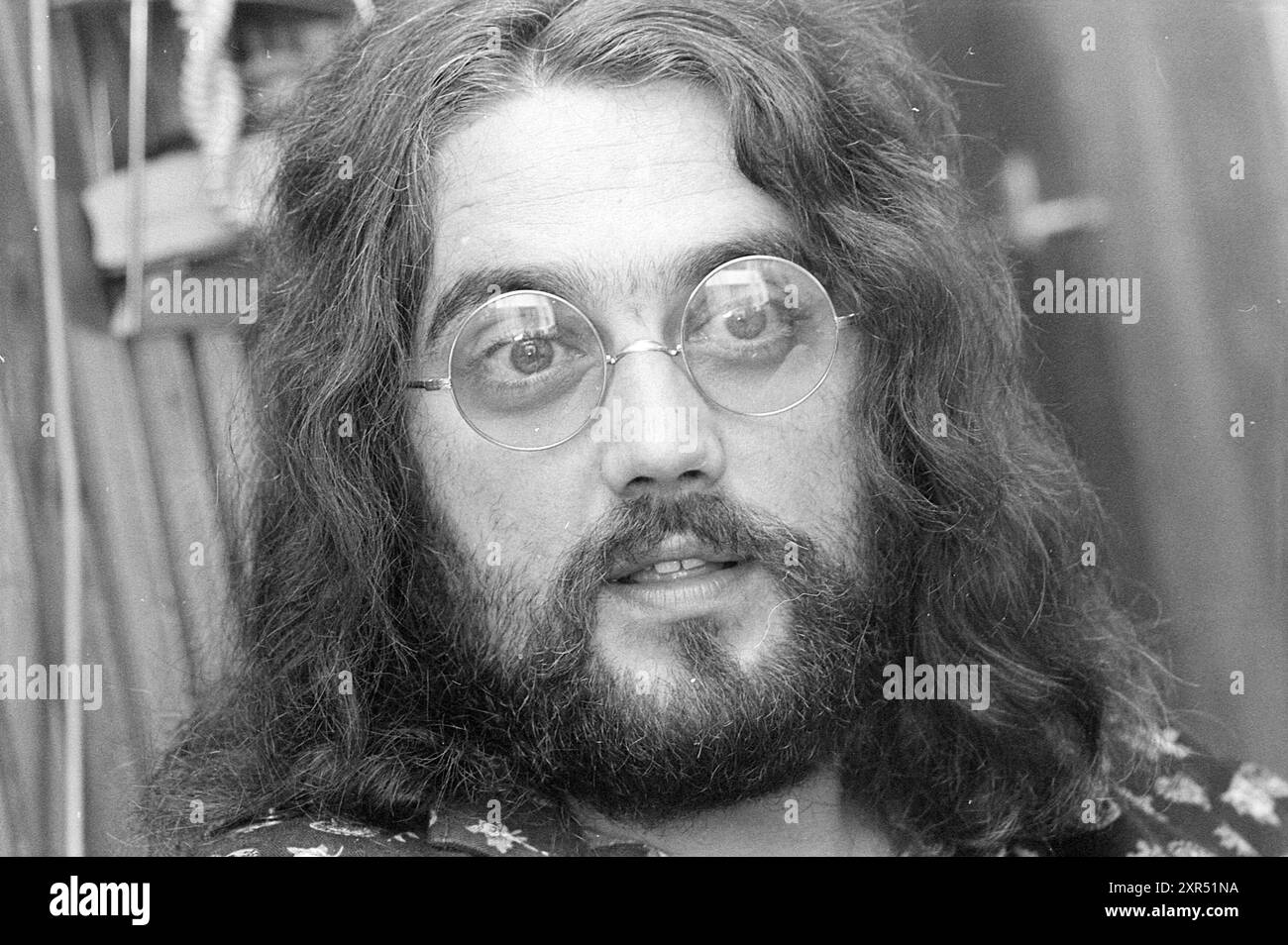 Portrait of singer Willem Duijn, best known as Big Mouth of the duo ...