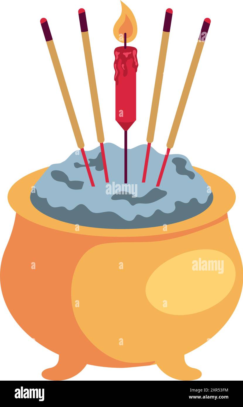 Incense in asia Stock Vector Images - Alamy