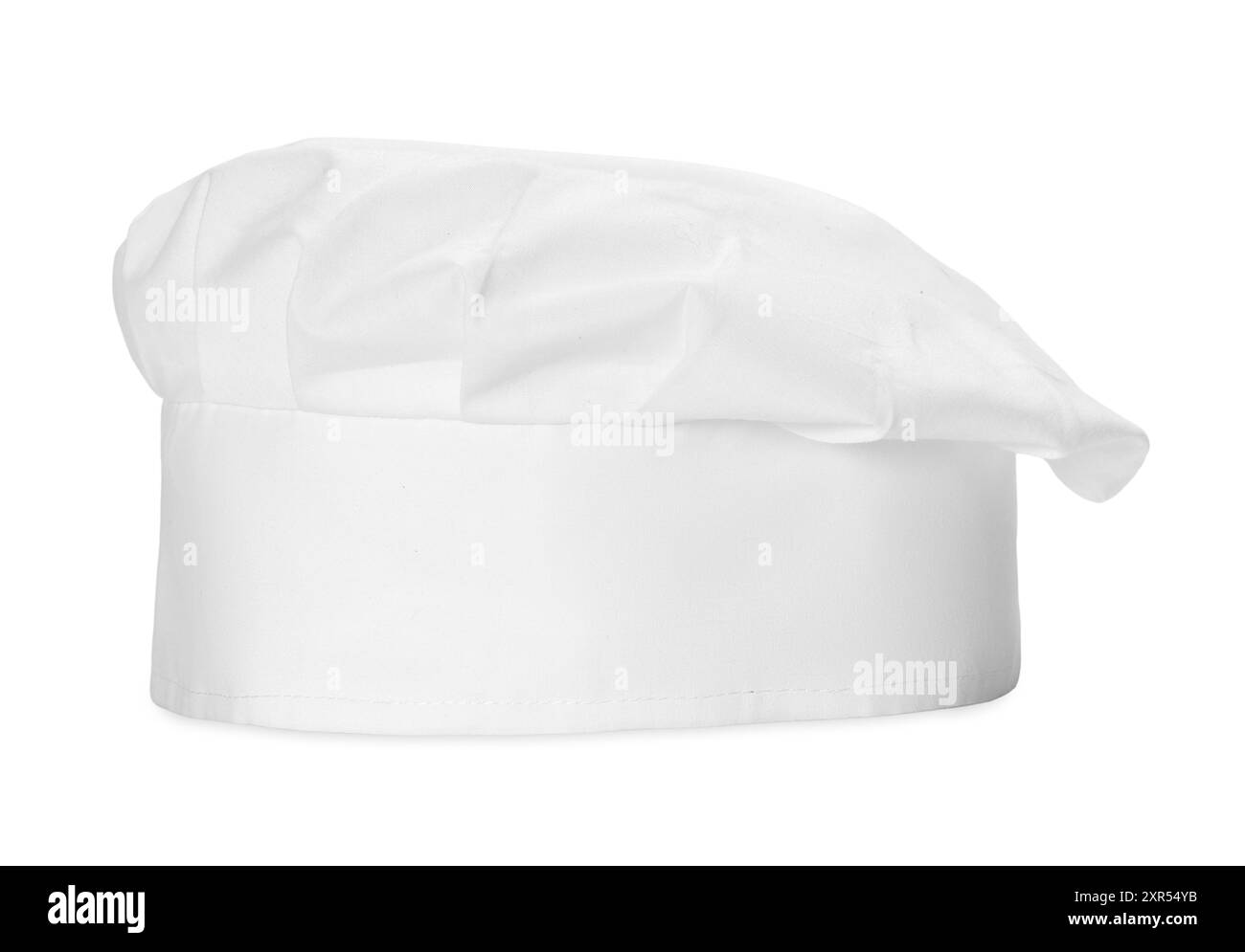 One new chef's toque isolated on white Stock Photo - Alamy