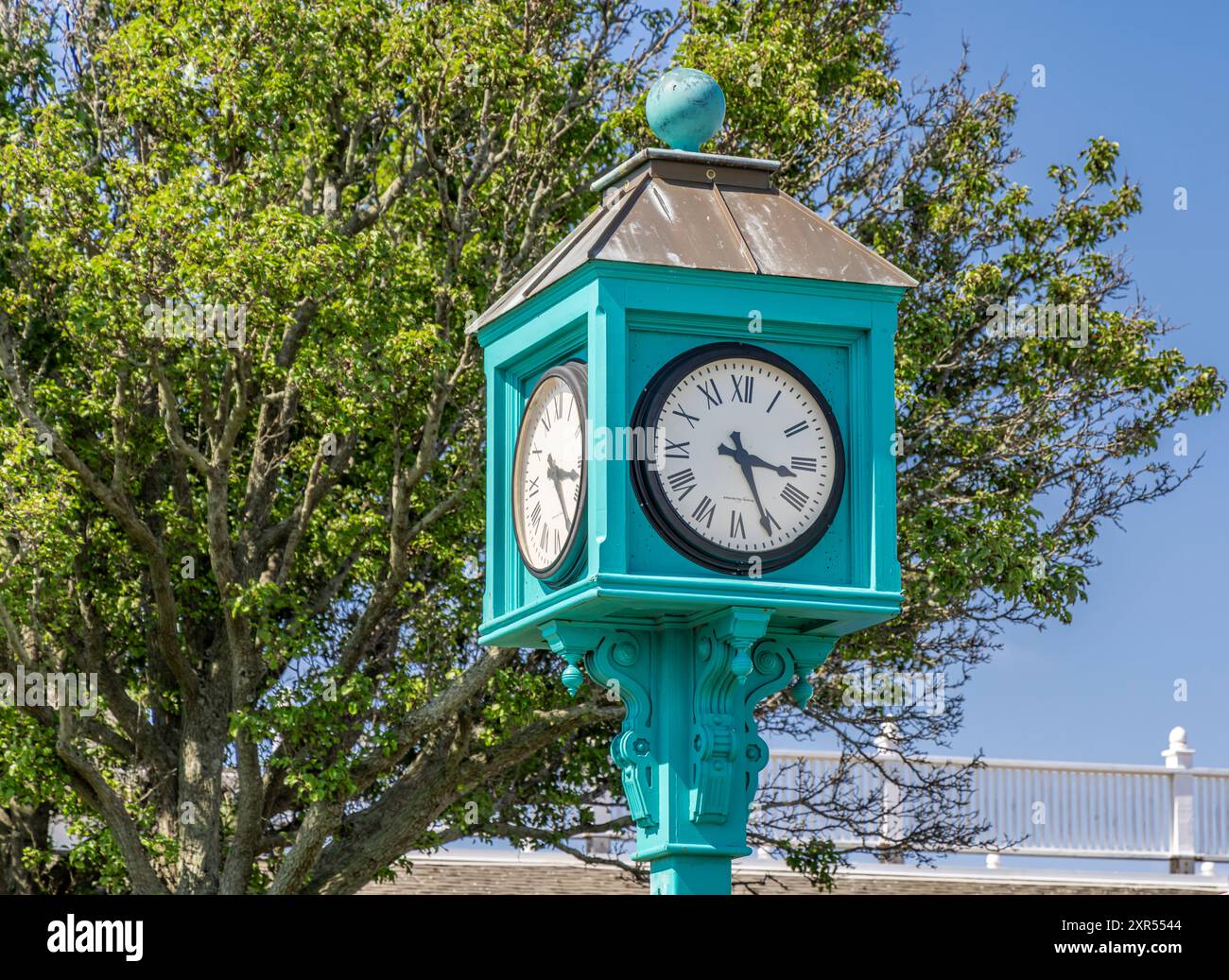 tall four sided clock at gosmans Stock Photo - Alamy